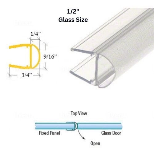 Shower Door Bulb Seal PVC-24-1/2 - Shower Hardware