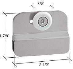 CRL Outside Top Hanger Bracket with Roller EK670BN - Shower Hardware