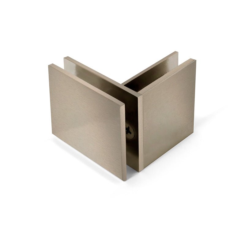 FHC Square 90 Degree Pivot Transom Clamp SPT90BN - Shower Hardware