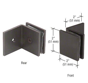 Square Profile Clamps - Offset / Face Mount - Shower Hardware