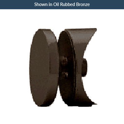 180 Degree Glass To Sliding Track Connector C1T180GTCBN - Shower Hardware