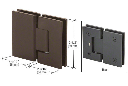 Geneva 180 Series 180 Degree Glass-to-Glass Standard Hinge